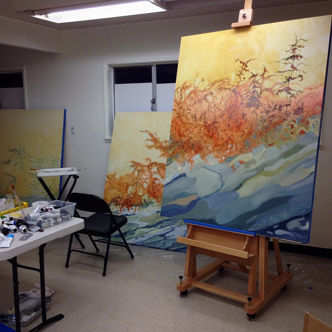 Patty Haller in the Studio | Seattle Artist League