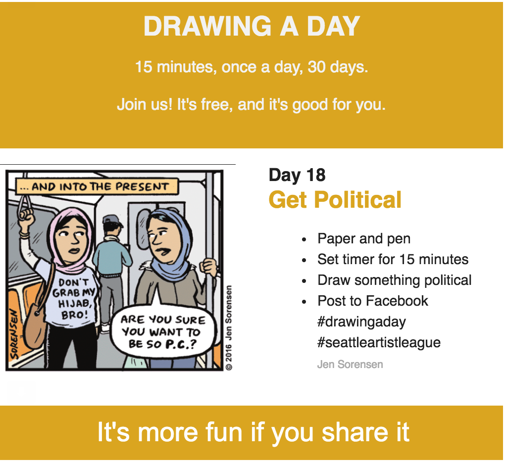 Drawing A Day, Day 18 | Seattle Artist League