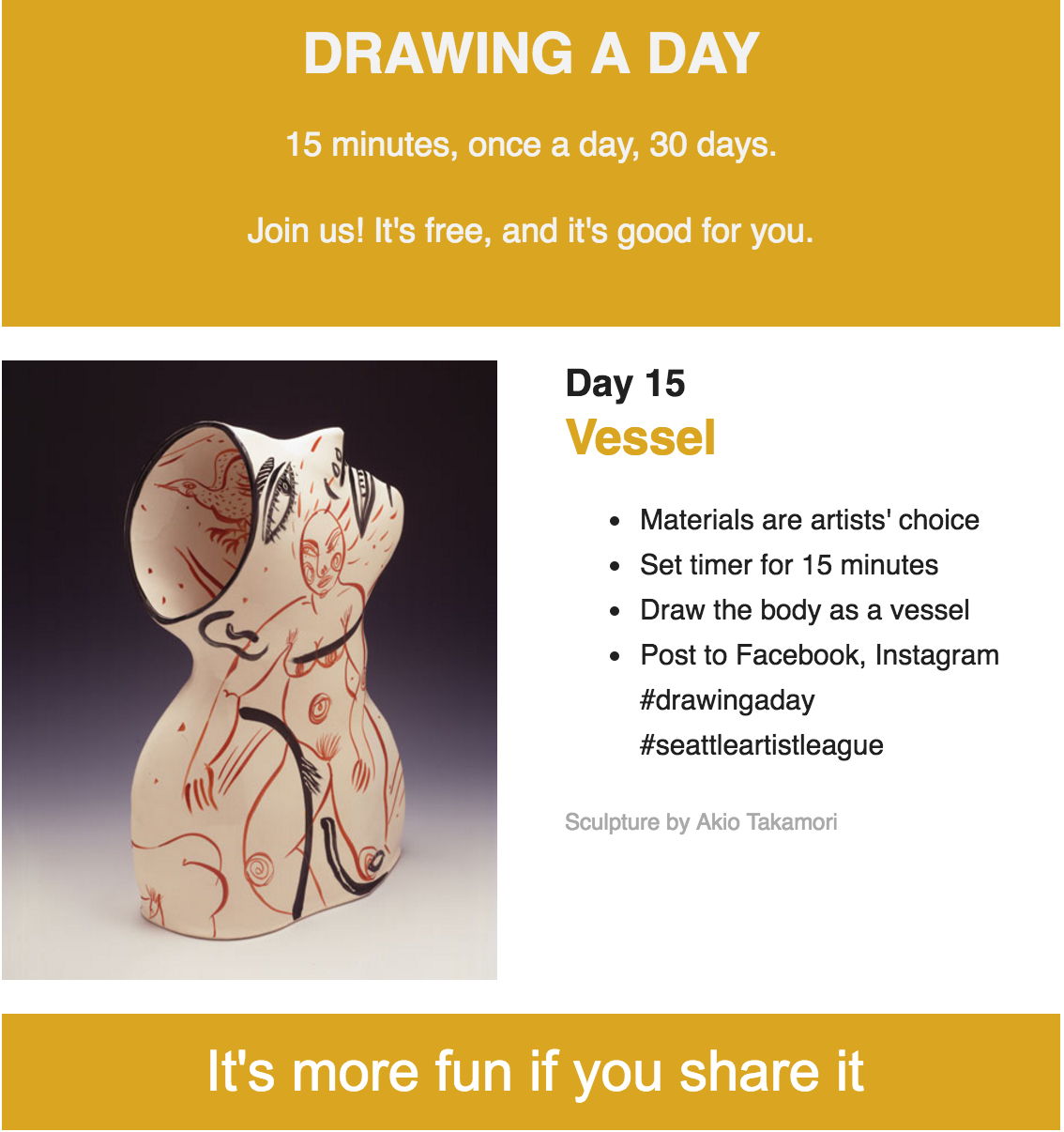 Drawing A Day, Day 15 | Seattle Artist League