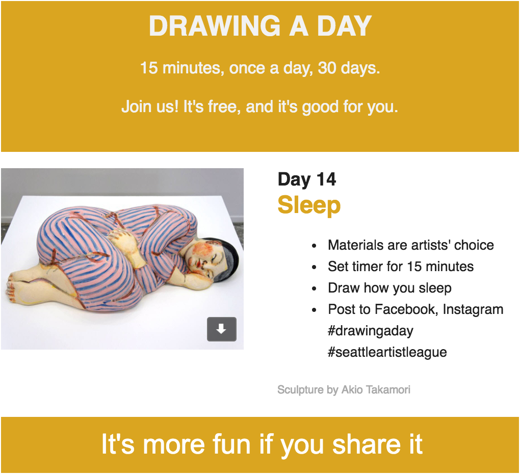 Drawing A Day, Day 14 | Seattle Artist League