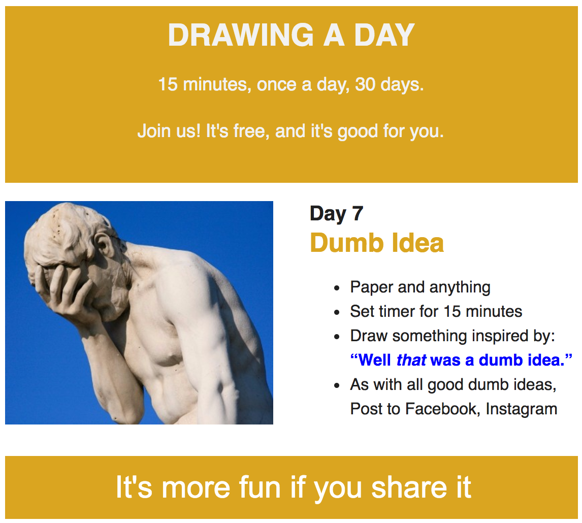 Drawing a Day, Day 7 | Seattle Artist League