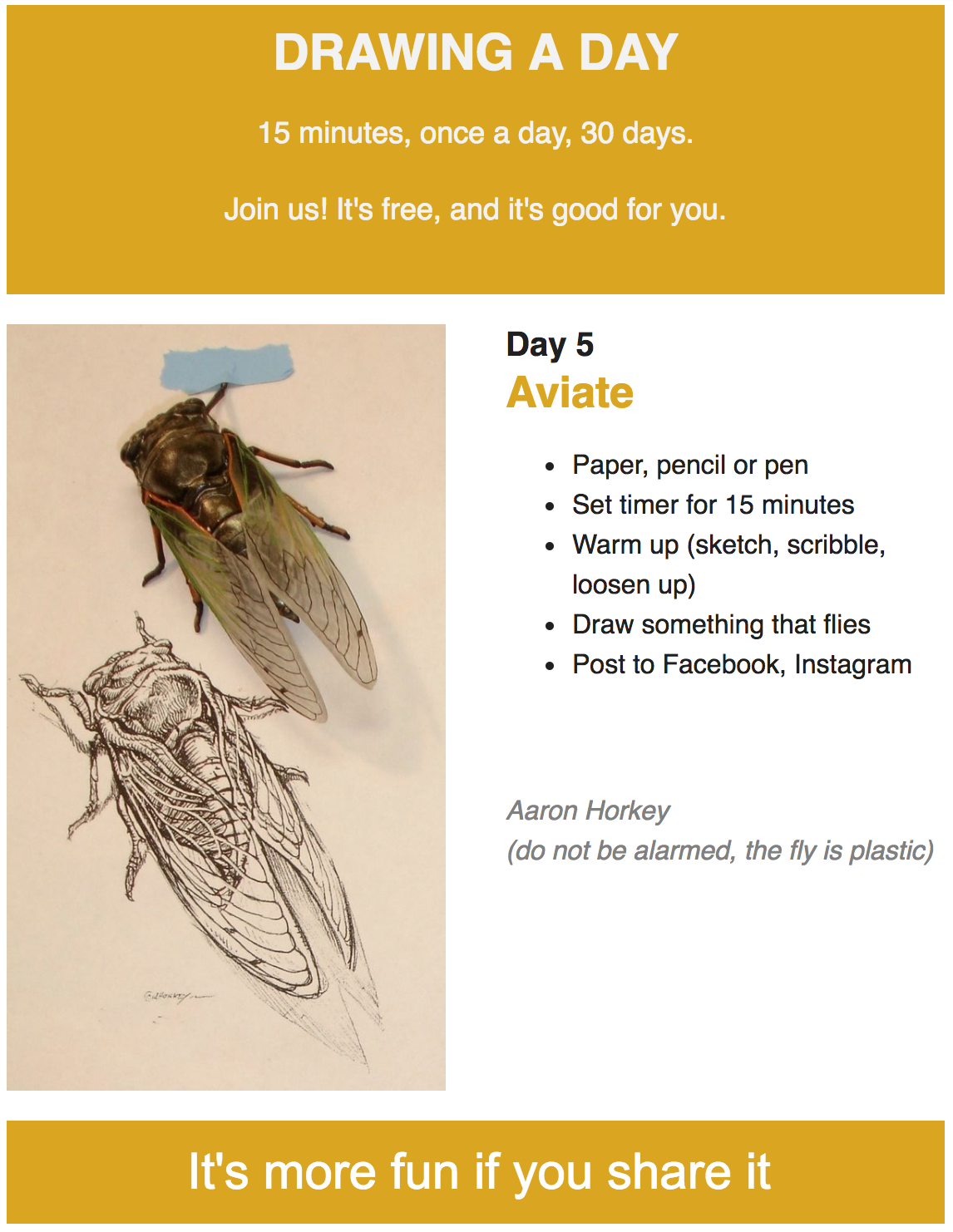 Drawing A Day, Day 5 | Seattle Artist League