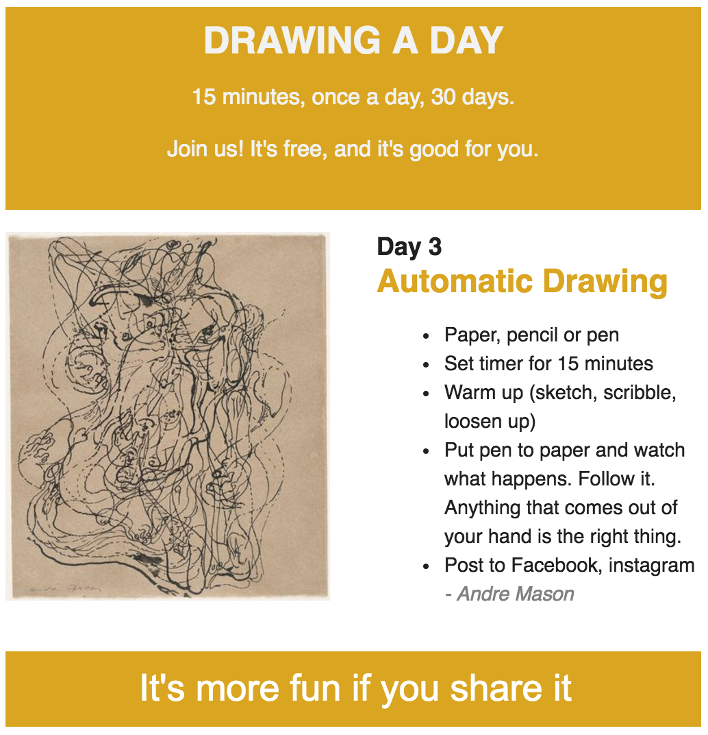 Drawing A Day: Day 3 | Seattle Artist League