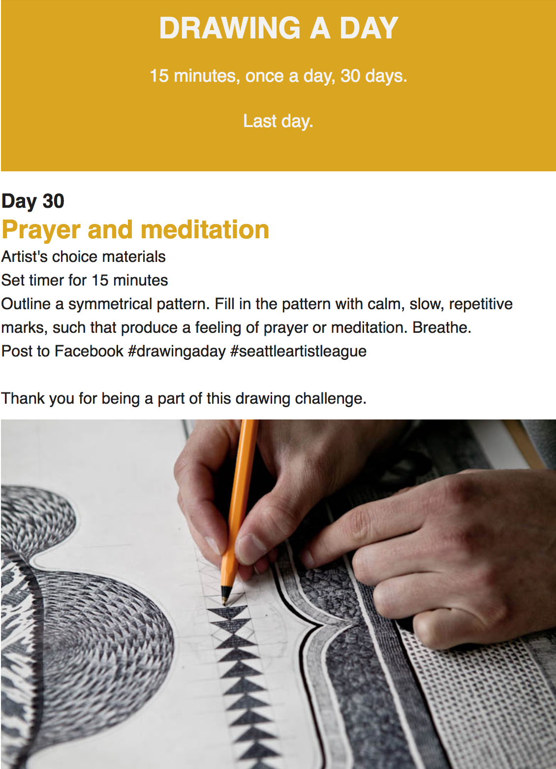 Drawing A Day, Day 30 | Seattle Artist League