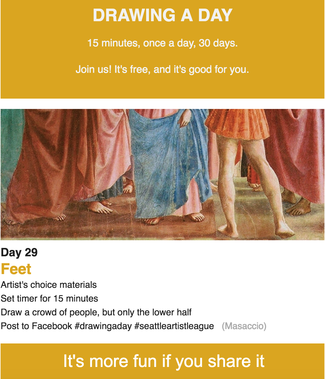 Drawing A Day, Day 29 | Seattle Artist League