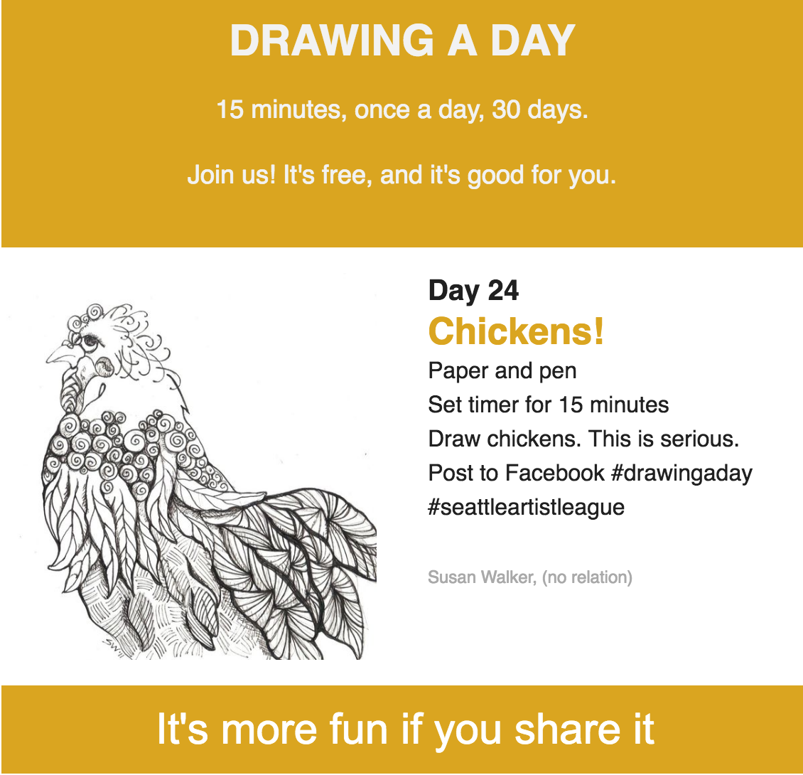 Drawing A Day, Day 25 | Seattle Artist League